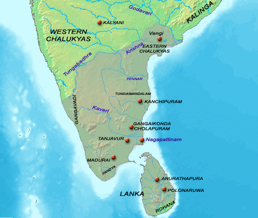 Chola Empire Map | BHARATA BHARATI